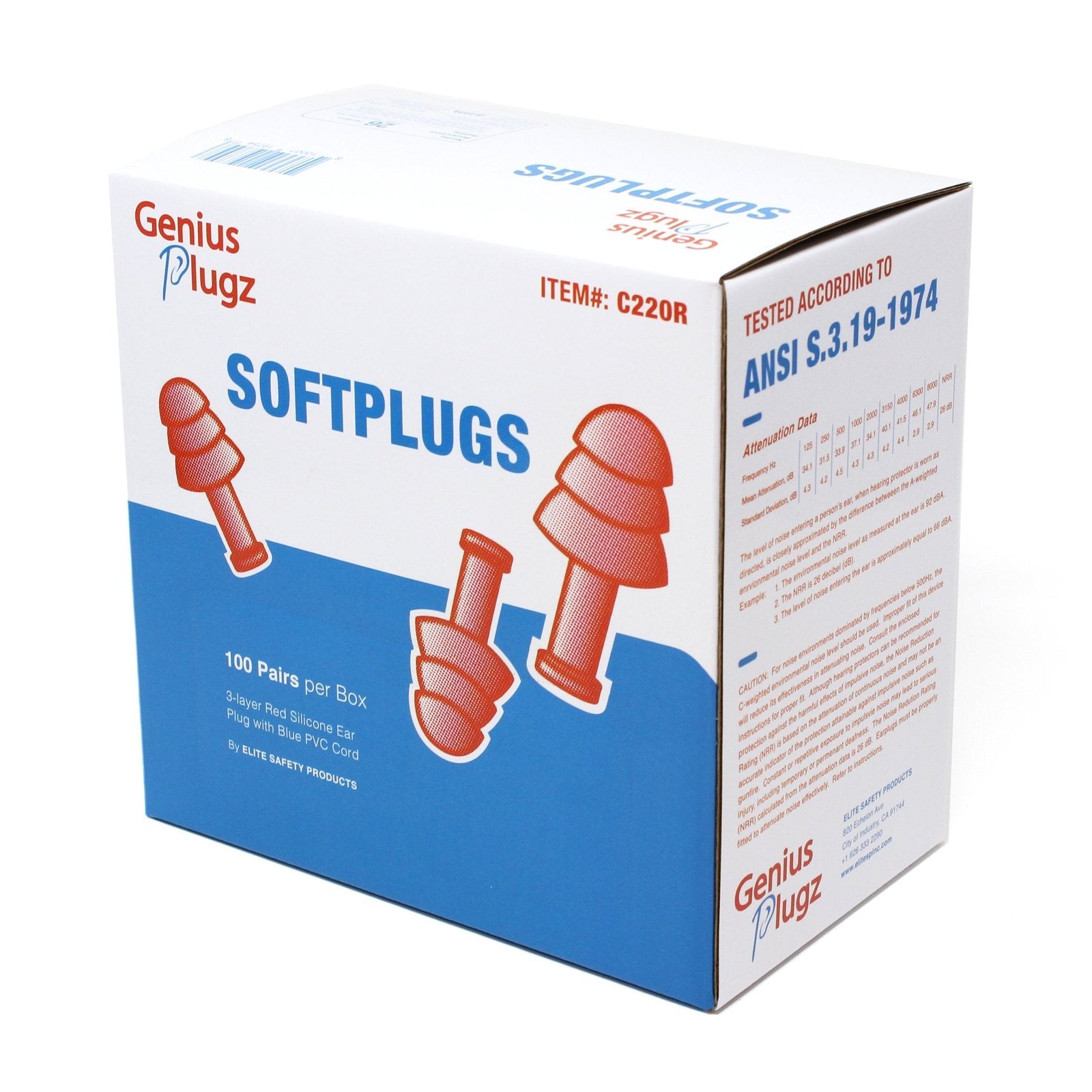 Silicone Ear Plug (Red, 3-layer, and Corded) | 123SafetyGear