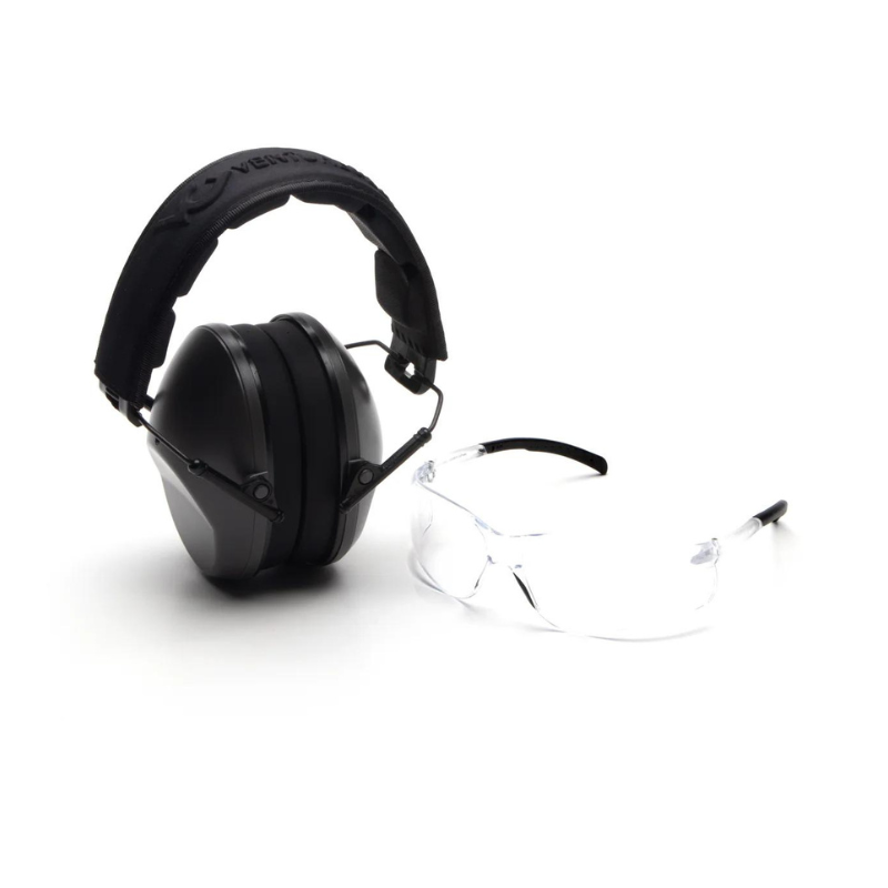 Clear Lens with VG Low Profile Earmuff – 123SafetyGear