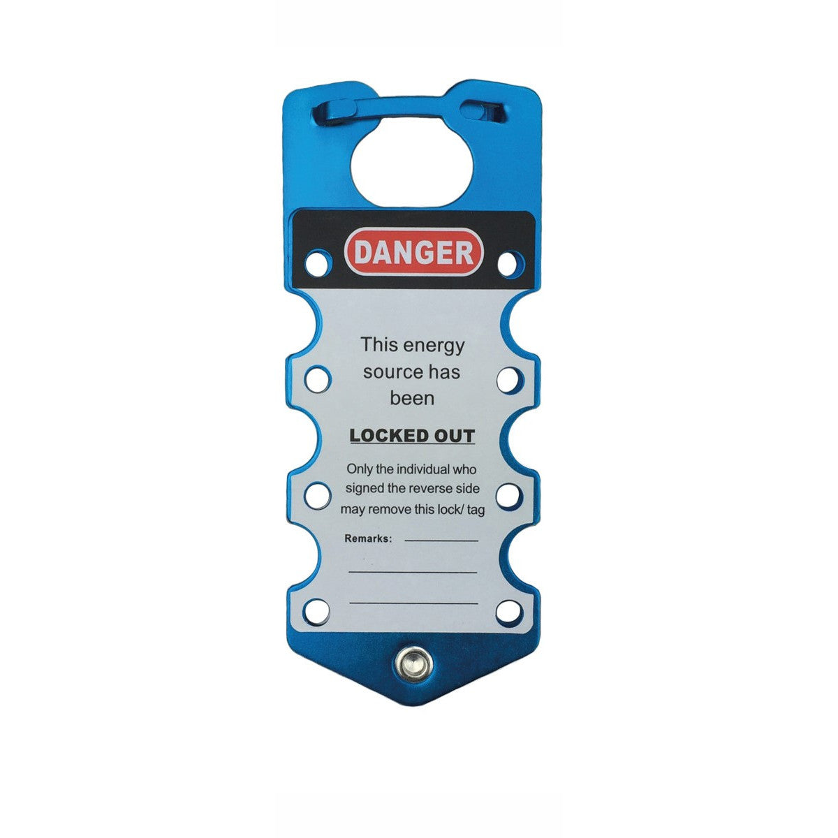 REECE Aluminum Lockout Tag Hasp - BLUE – 123SafetyGear