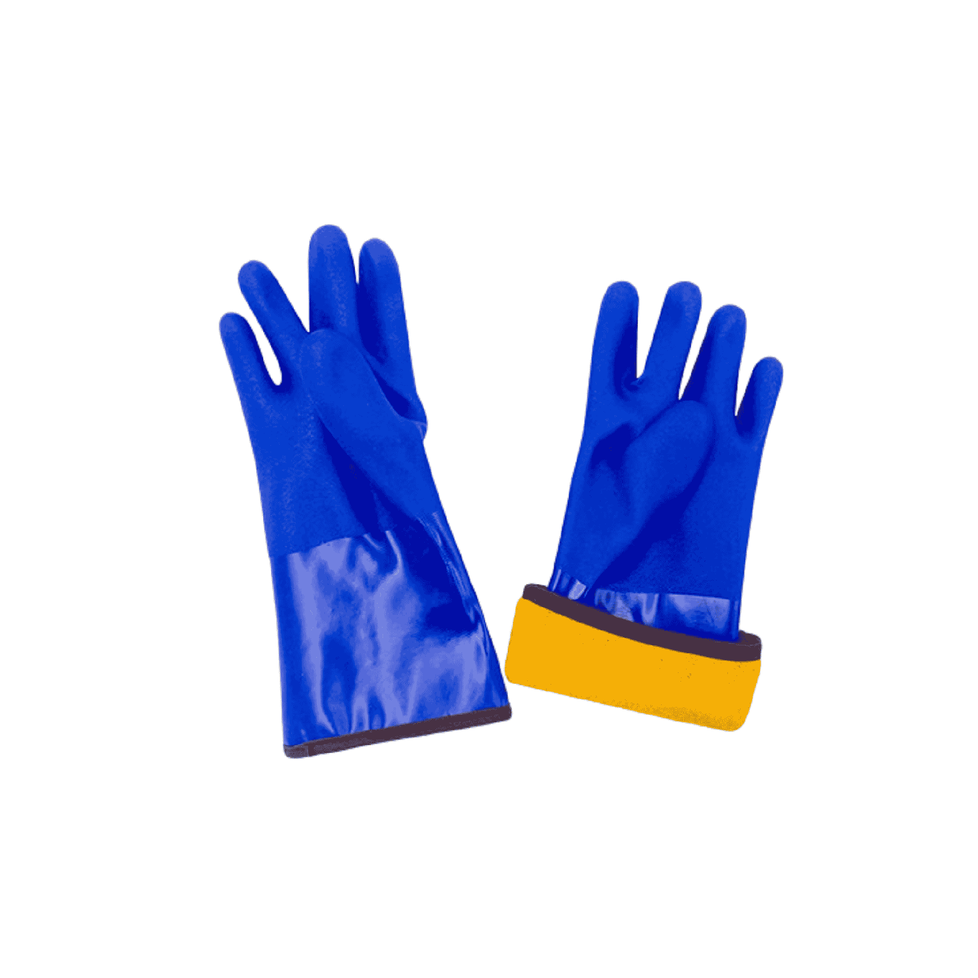 Thermal Lined Blue PVC Supported Glove | 123SafetyGear