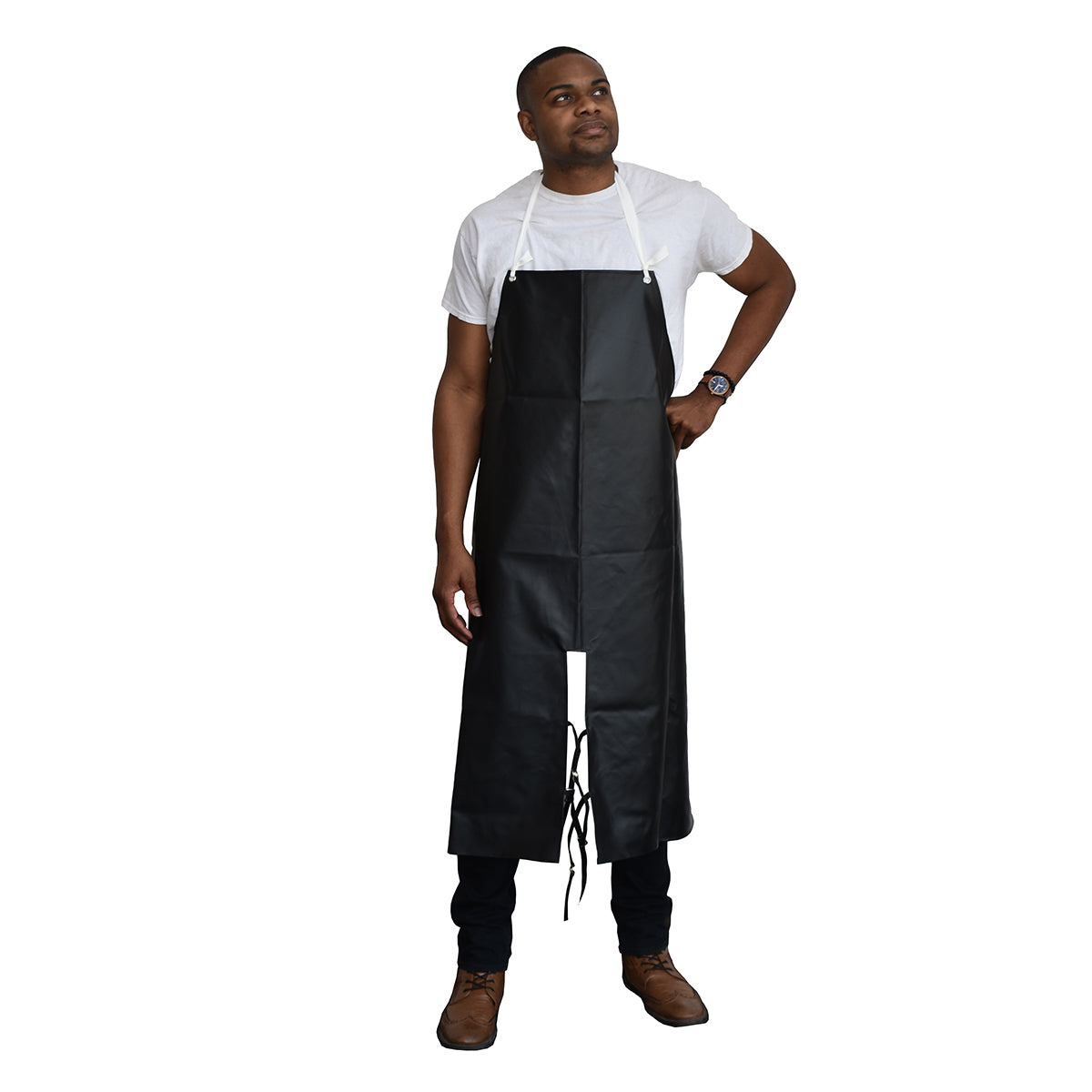 FR Black Neoprene Apron (Fire Retardant) – 123SafetyGear