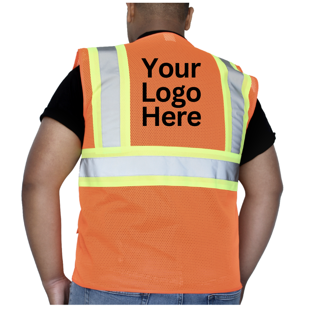 Hi-Vis Orange Class 2 - Safety Vest (Multi Pockets) – 123SafetyGear