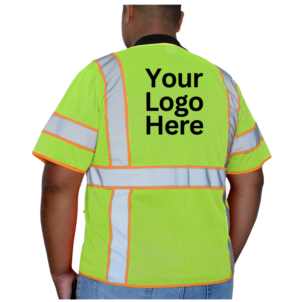 Class 3 Mesh Reflective Vest (Multi-Pockets) – 123SafetyGear