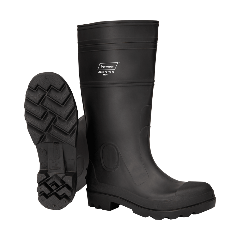 16" Tall Polyester Lining PVC Boot - Ironwear – 123SafetyGear