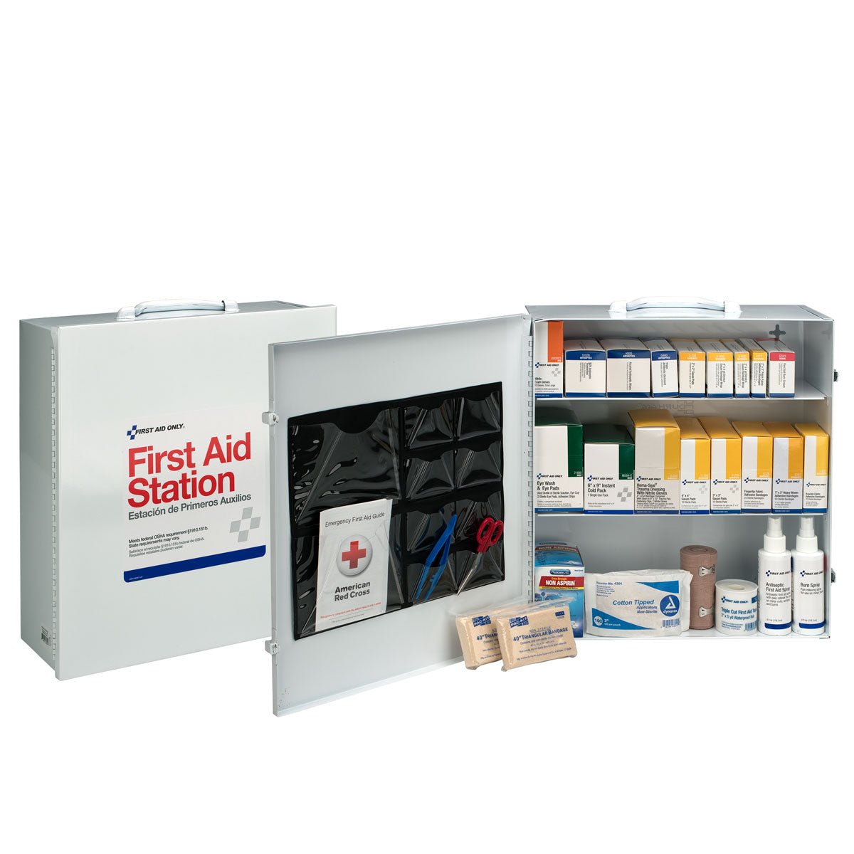 3 Shelf First Aid Metal Cabinet – 123SafetyGear