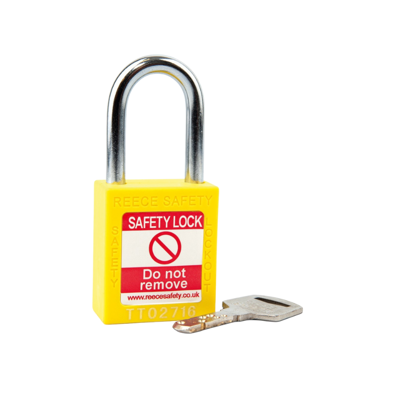Yellow REECE Nylon Safety Padlock KA – 123SafetyGear