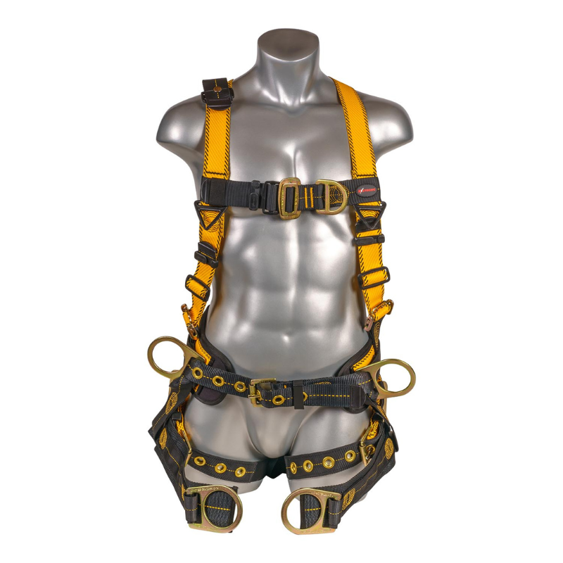 Element Oil and Gas Derrick Deluxe Harness with 7 D-Rings and Removabl ...