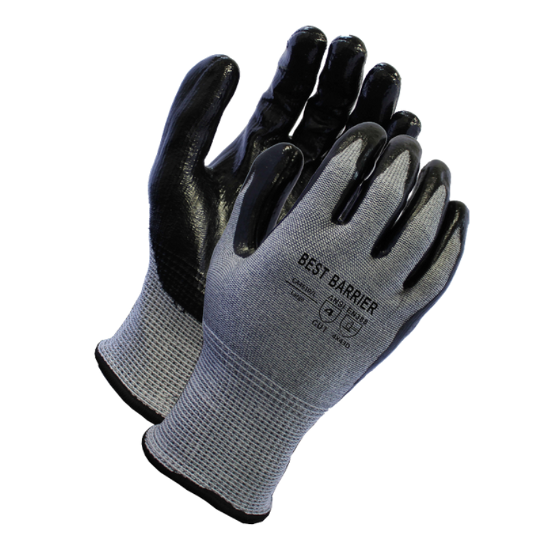 A4 Cut Resistant Nitrile Coated Cut Resistant Glove | 123SafetyGear
